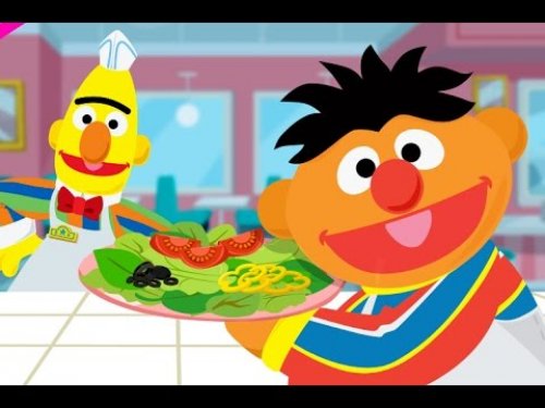 Sesamstraat Salade (Nieuw) (Spelletje) - Spelletjes spelen op Minipret.nl