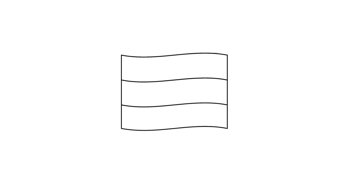 Vlag van Nederland kleurplaat — Gratis printen | Minipret