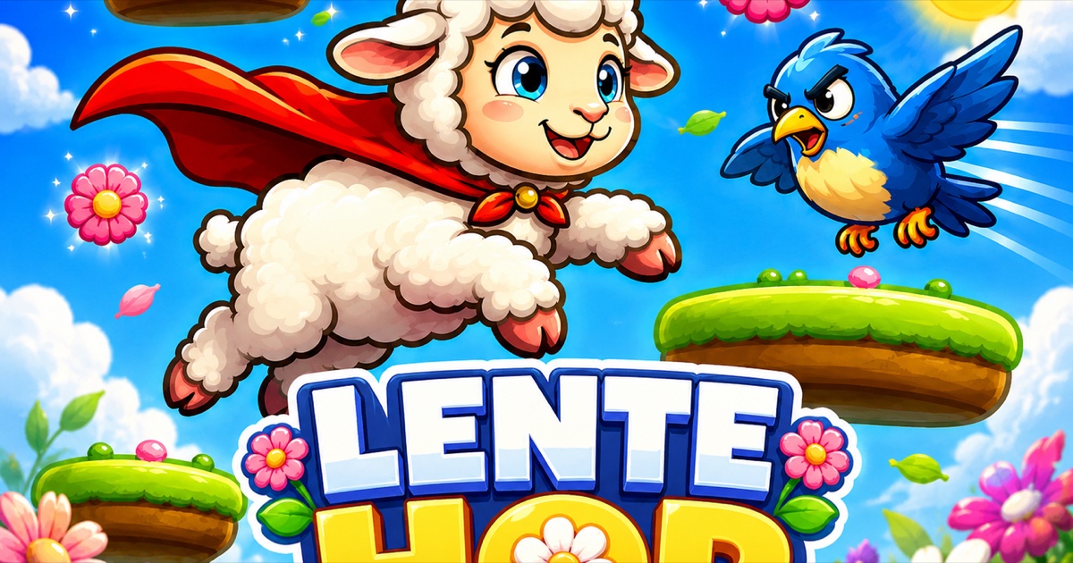 Lente Hop — Gratis online spelletje | Minipret