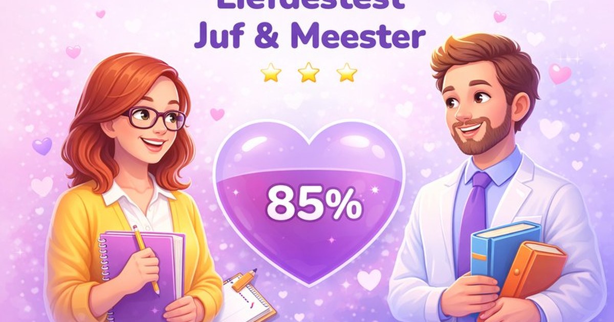 Liefdestest Juf en Meester — Gratis online spelletje | Minipret